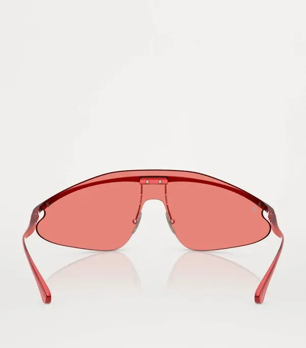 FERRARI Metal Irregular Sunglasses - Red