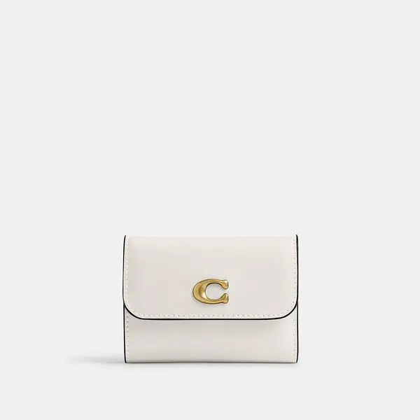 COACH Essential Card Holder Wallet - Brass/chalk