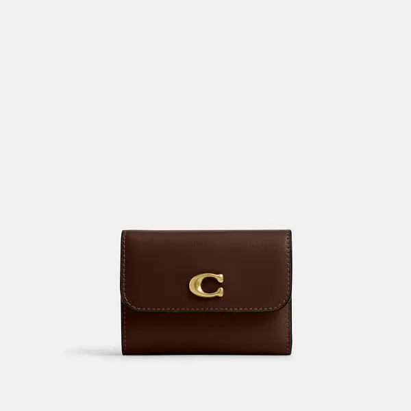 COACH Essential Card Holder Wallet - Brass/maple