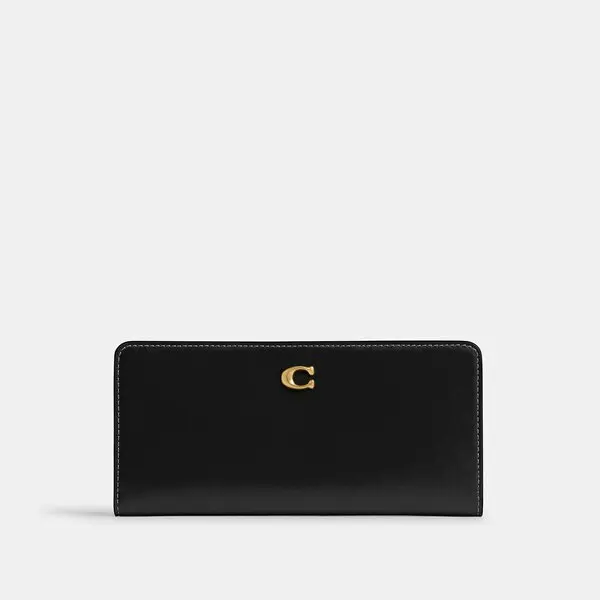 COACH Essential Slim Wallet - Brass/black
