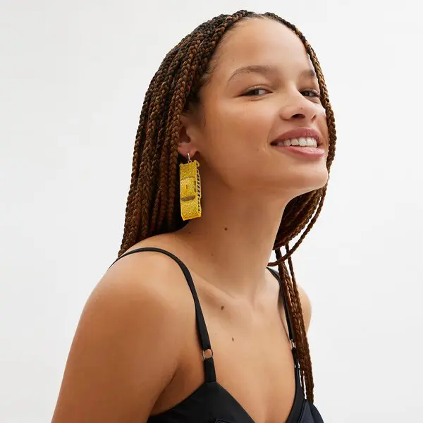 COACH Pavé Taxi Cab Single Earring