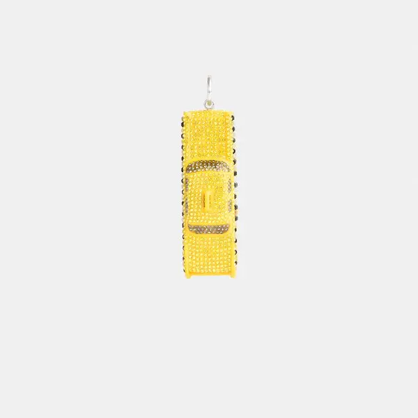 COACH Pavé Taxi Cab Single Earring - Silver/yellow