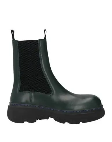 Burberry Leather Chelsea Boots - Dark Green