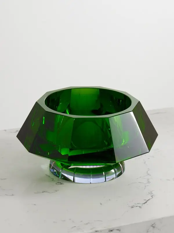 REFLECTIONS COPENHAGEN Lizzi Crystal Bowl - Green