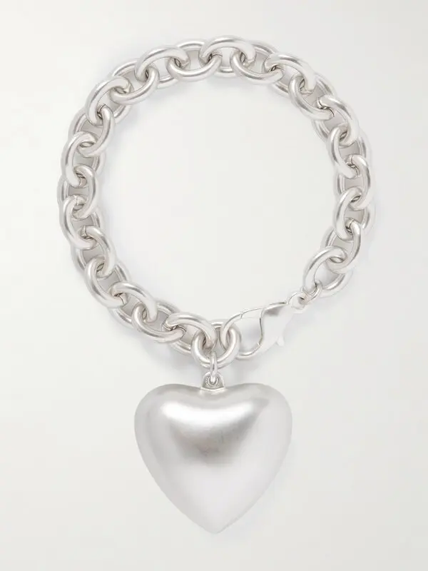 ROXANNE ASSOULIN The Puffy Heart -tone Bracelet - Silver