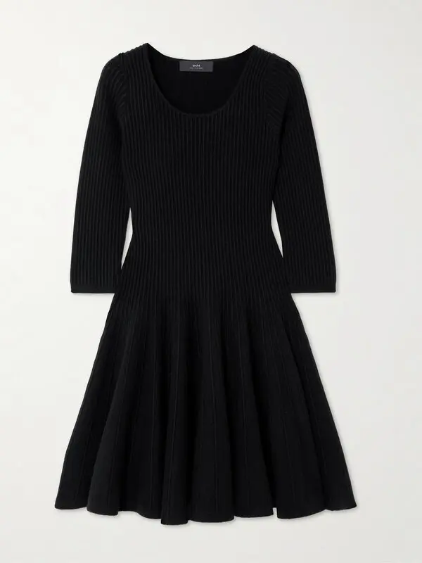 Arch4 Bronte Ribbed Cashmere Mini Dress