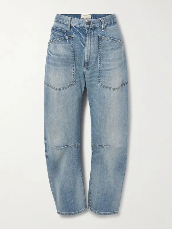 NILI LOTAN Shon High-rise Tapered Jeans