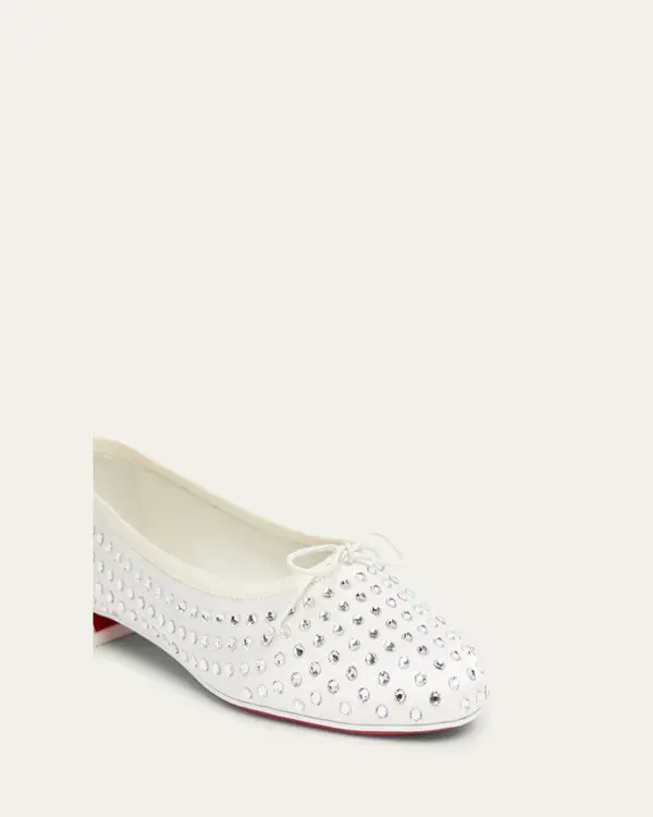 CHRISTIAN LOUBOUTIN Sweetie Jane Strass Ballerina Pumps