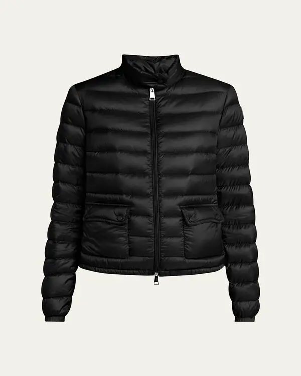 Moncler Lans Down Puffer Jacket Black Editorialist