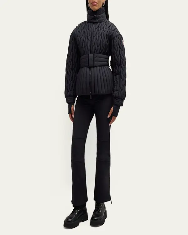 Moncler Stretch Fitted Ski Trousers - Black