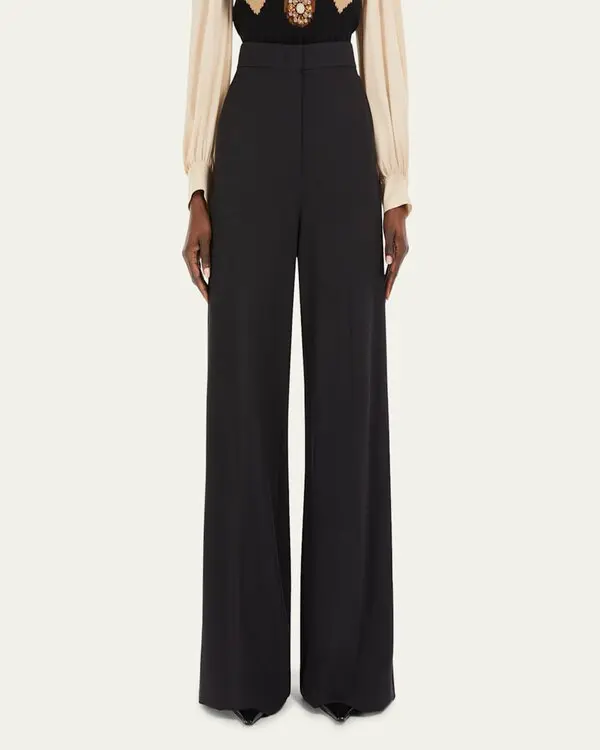 Max Mara Circolo Wide Leg Jersey Trousers