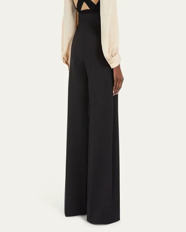 Max Mara Circolo Wide Leg Jersey Trousers