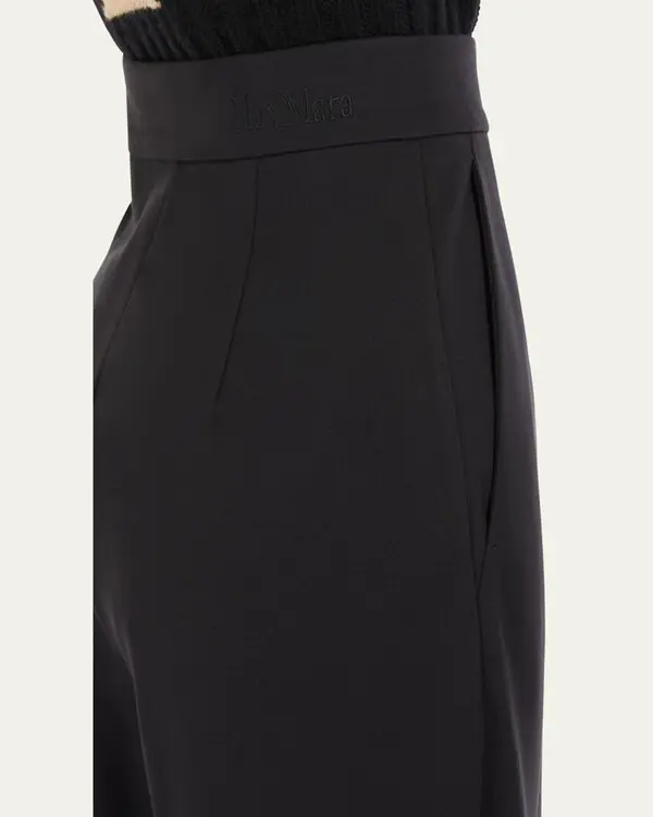 Max Mara Circolo Wide Leg Jersey Trousers