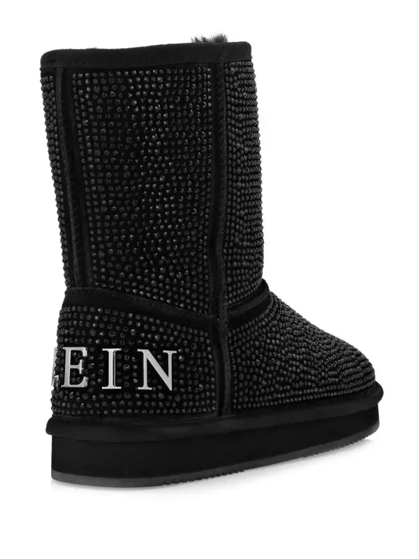 Philipp Plein Crystal-embellished Mid-calf Boots