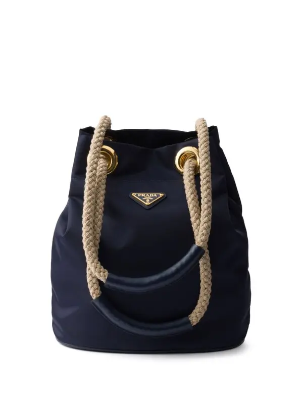 Prada Re-nylon Small Bucket Bag - Blue