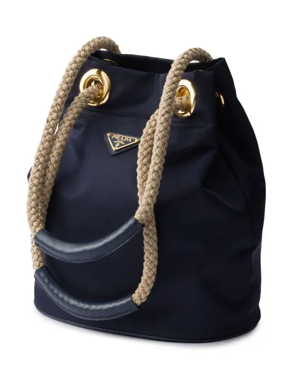 Prada Re-nylon Small Bucket Bag - Blue