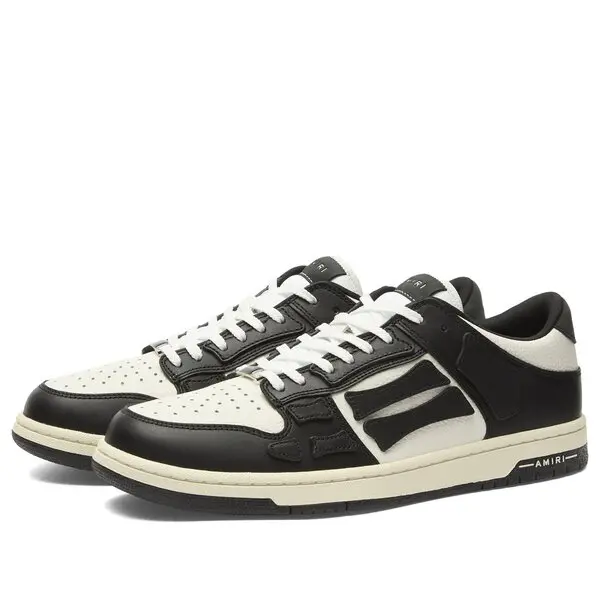Amiri Skel Low Top Sneakers - Black White