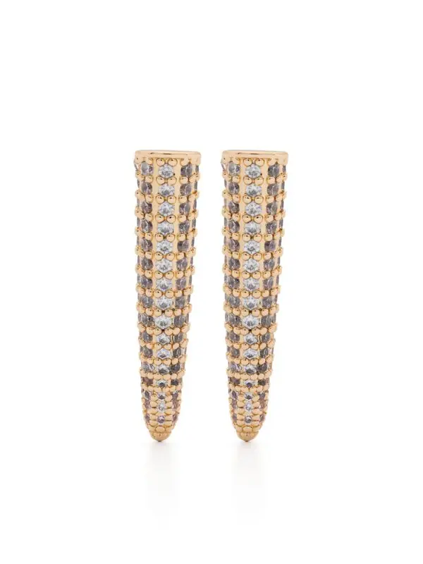 Eddie Borgo Small Pavé Spike Earrings - Gold