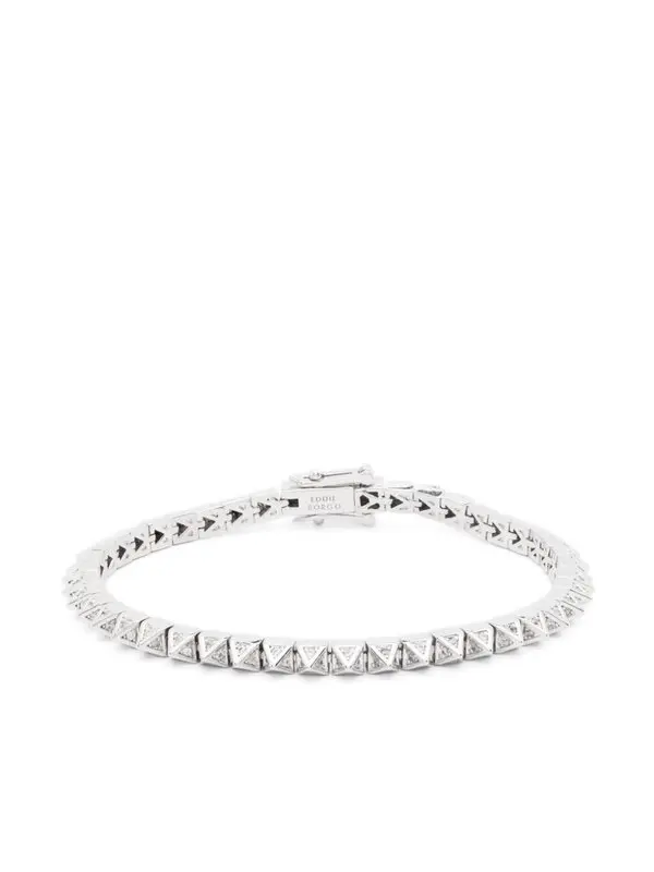 Eddie Borgo Pavé Pyramid Tennis Bracelet - Silver