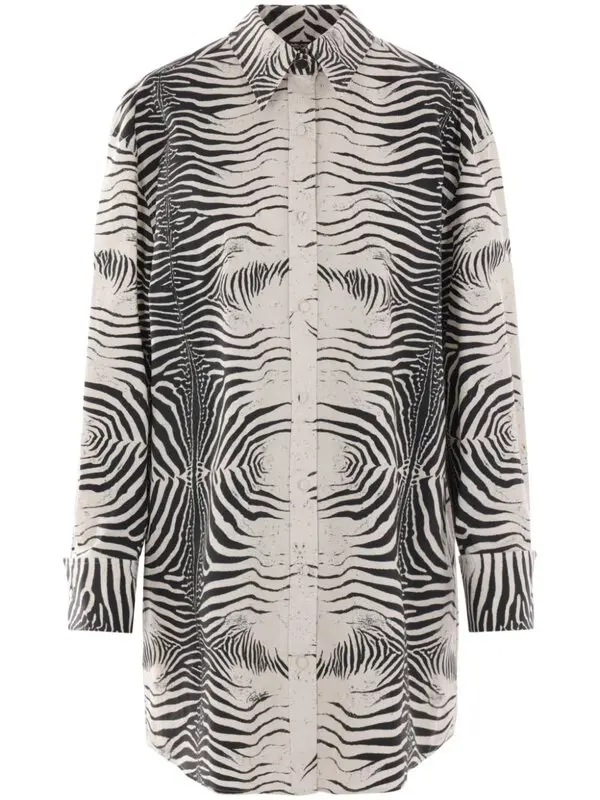 Roberto Cavalli Zebra-print Shirtdress