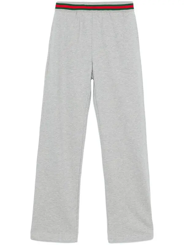 Gucci Web-detail Cotton Sweatpants