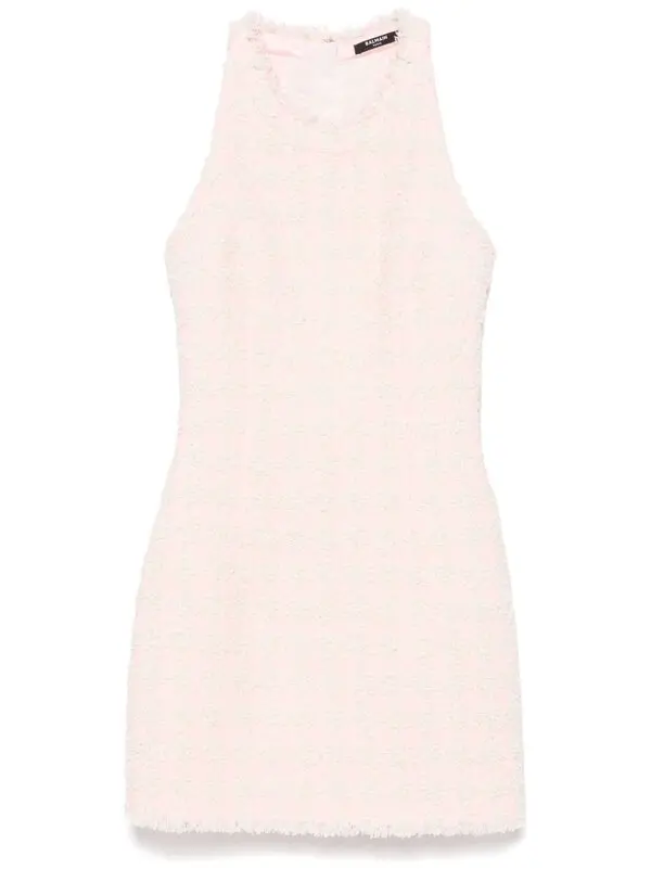 Balmain Tweed Mini Dress - Pink