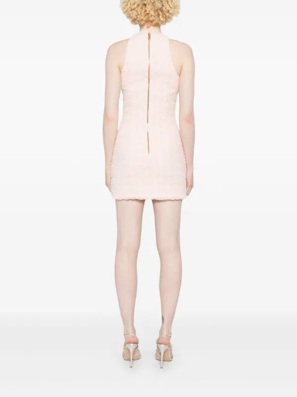 Balmain Tweed Mini Dress - Pink