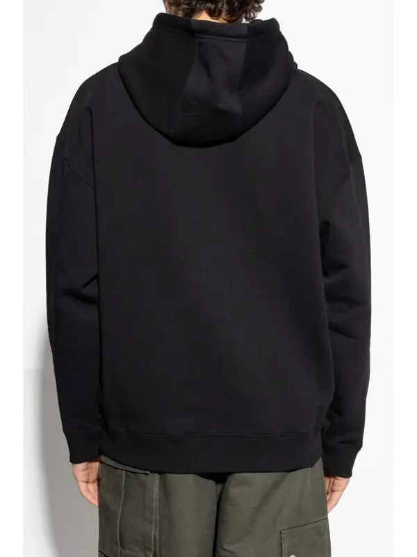 Loewe Anagram Embroidered Hoodie - Black