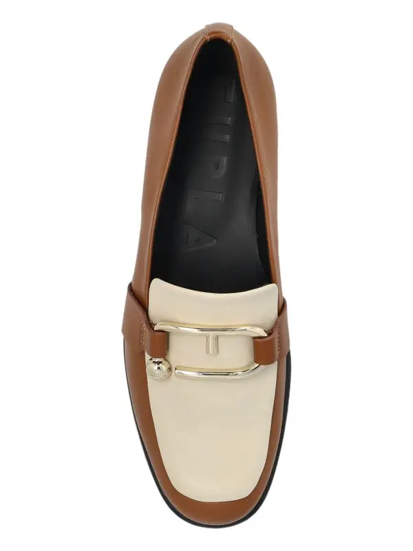 Furla Brandy Loafers