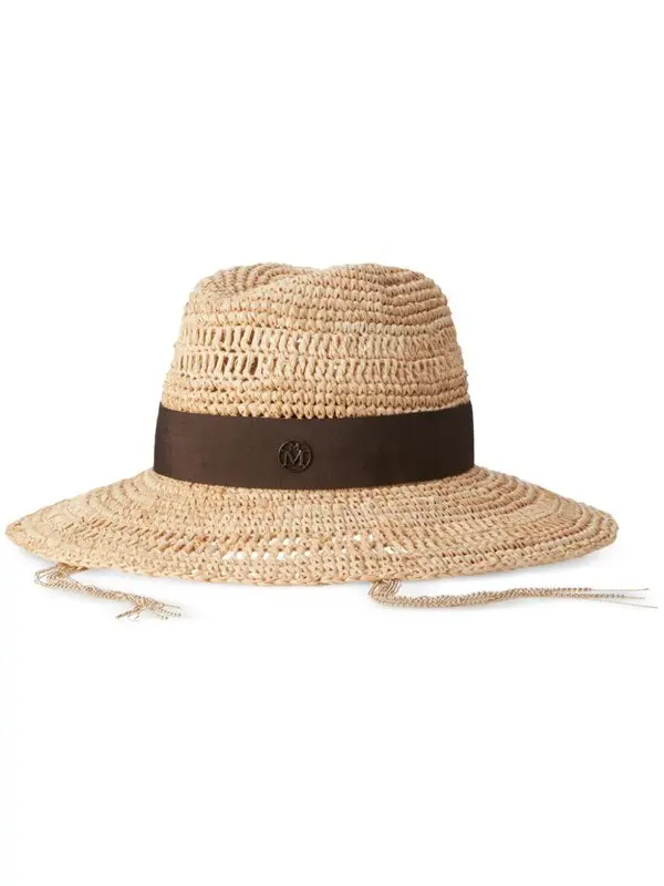 MAISON MICHEL Kate Fedora Hat - Neutrals