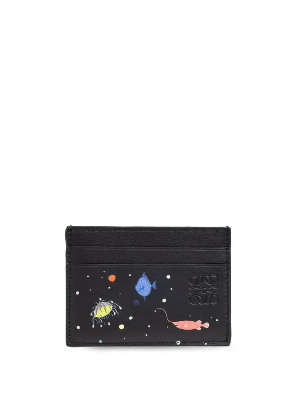 Loewe X Suna Fujita Deep Sea Card Holder - Black | Editorialist