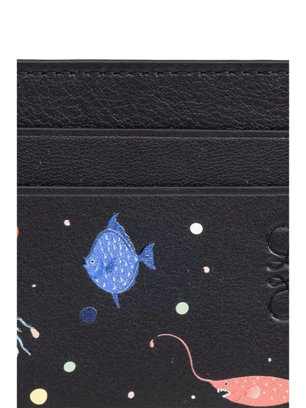 Loewe X Suna Fujita Deep Sea Card Holder - Black | Editorialist