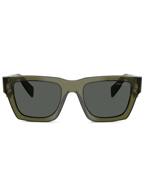 Prada Rectangle-frame Sunglasses - Green