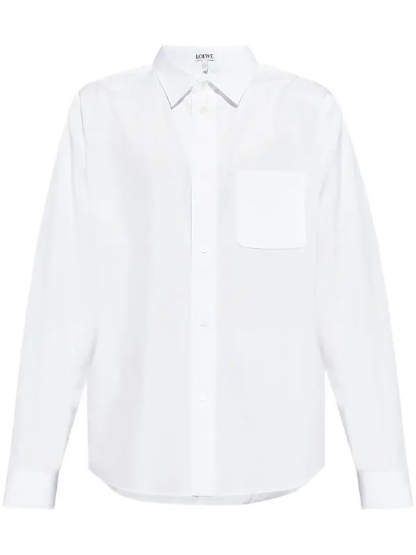 Loewe Anagram-embroidered Shirt - White
