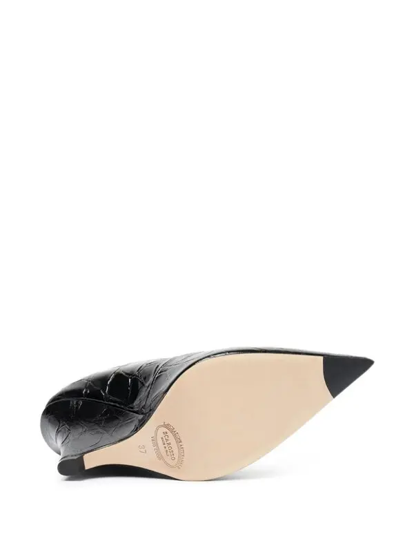 SCAROSSO 95mm Marta Pumps - Black
