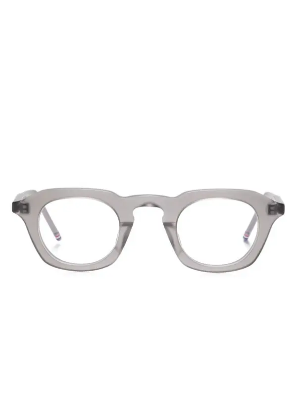 Thom Browne Oval-frame Glasses - Grey