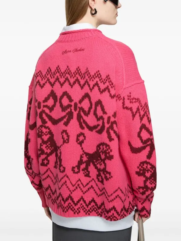 Acne Studios Jacquard Crew Neck Sweater