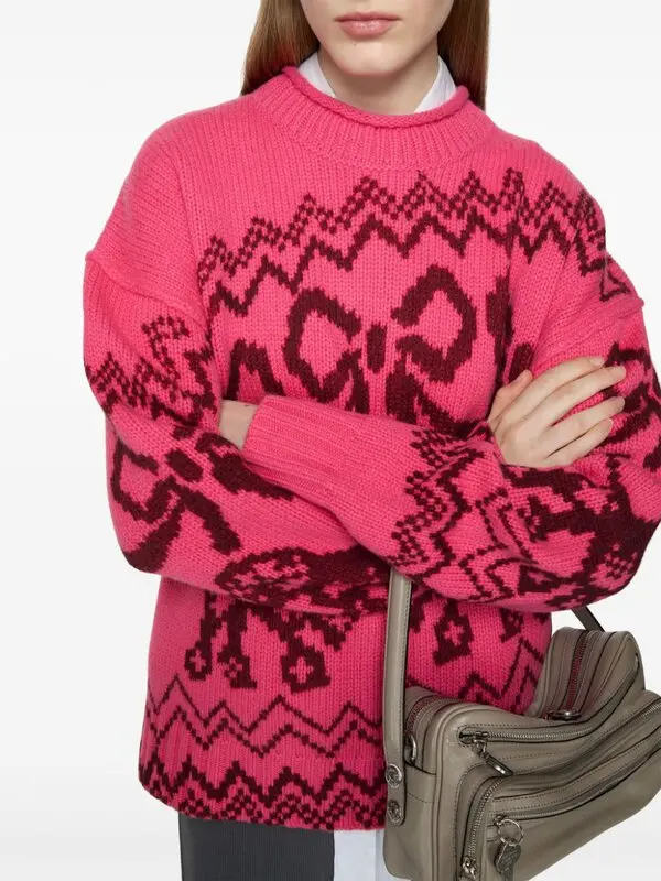 Acne Studios Jacquard Crew Neck Sweater