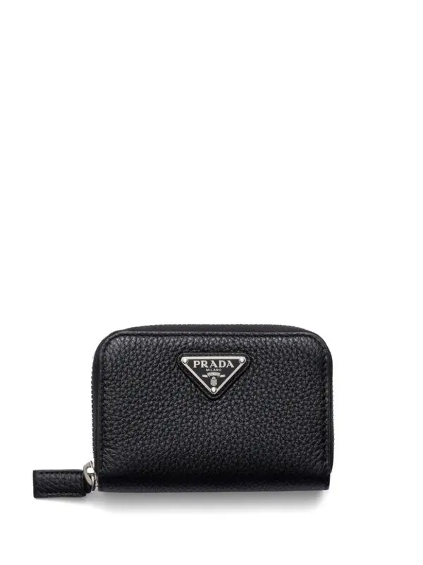 Prada Leather Coin Purse - Black