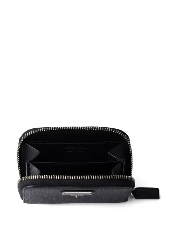 Prada Leather Coin Purse - Black