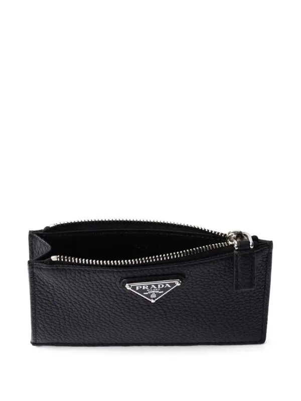 Prada Triangle-logo Wallet - Black