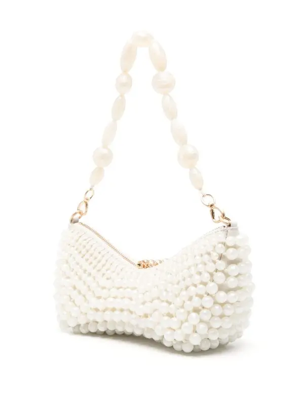Cult Gaia Mini Mercier Beaded Shoulder Bag - Neutrals