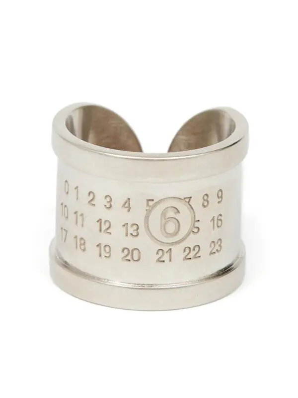 MAISON MARGIELA Numbers-motif Ring - Silver