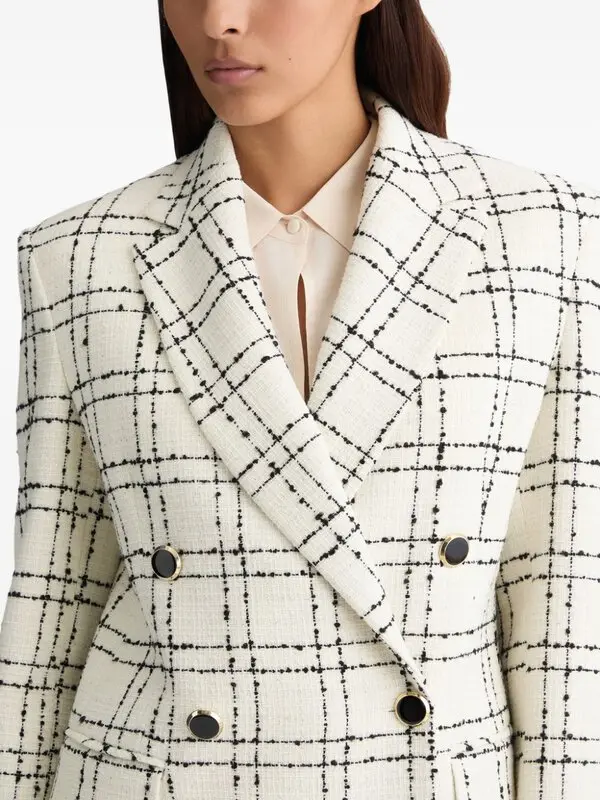 Liu Jo Checked Double-breasted Blazer