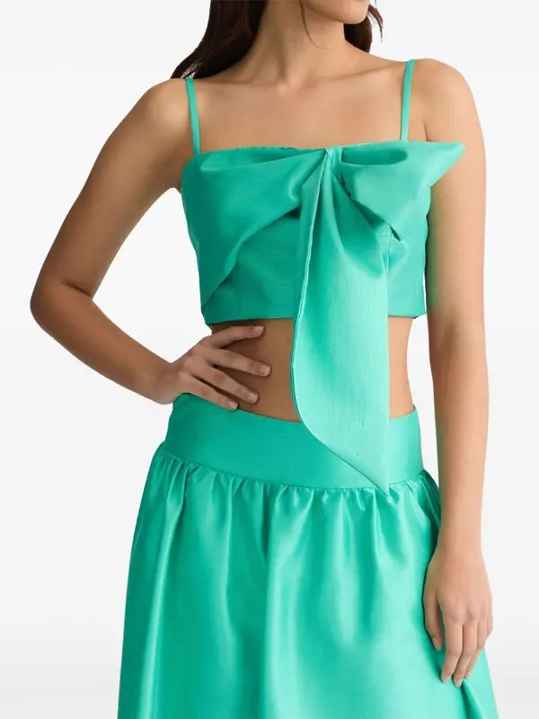 Liu Jo Bow-detail Cropped Top