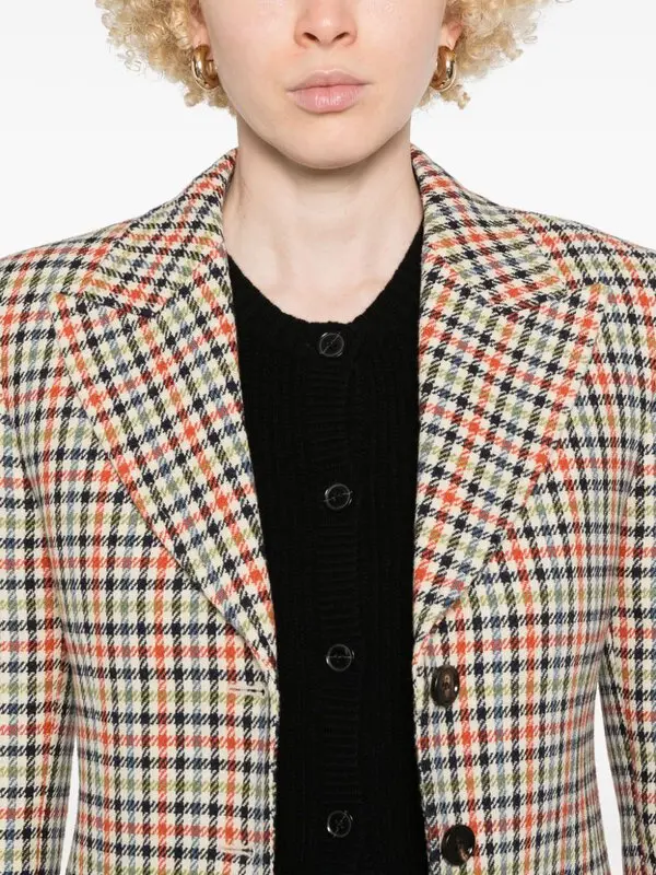 Chloé Checked Tailored Blazer