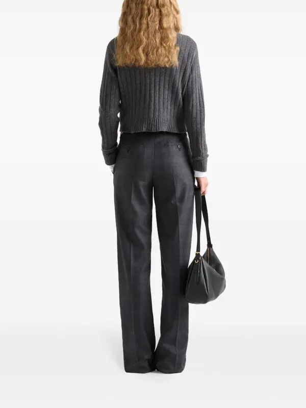 Prada Cropped Re-cashmere Sweater