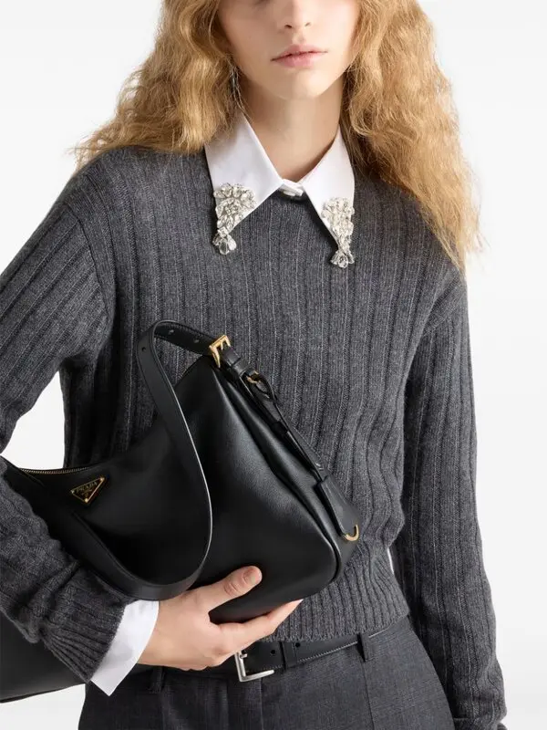 Prada Cropped Re-cashmere Sweater