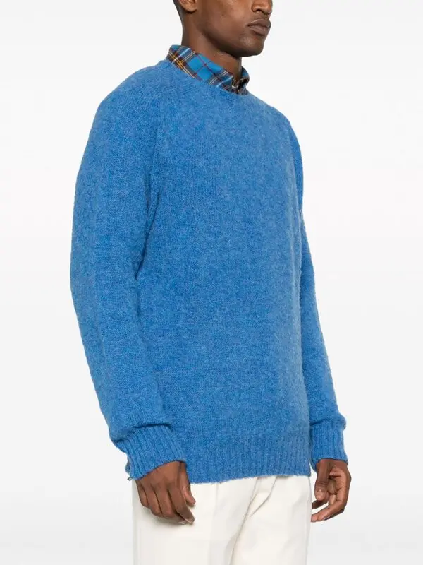 Howlin' Crew-neck Wool Jumper - Blue