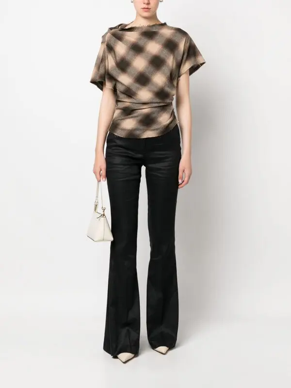 OMBRA MILANO High-waisted Flared Trousers